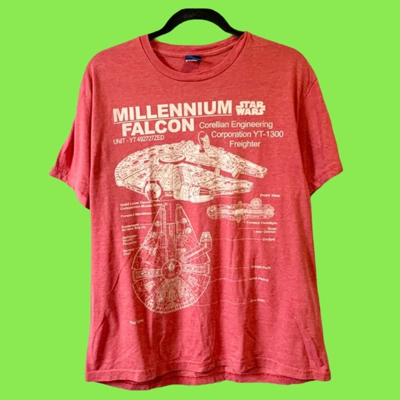 Star Wars | Shirts | Vintage Star Wars Millennium Falcon Tee | Poshmark